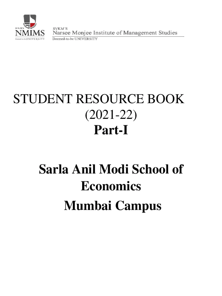 Fillable Online economics nmims Sarla Anil Modi School of Economics ...