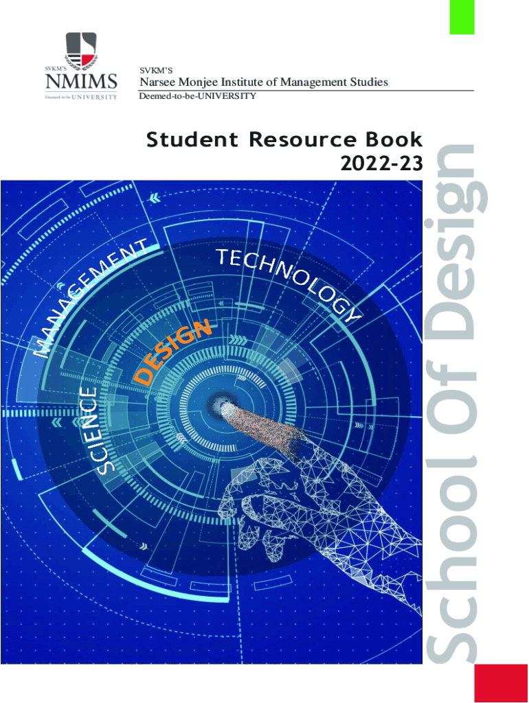 Fillable Online Student Resource Book - Mumbai - NMIMS School of Design ...