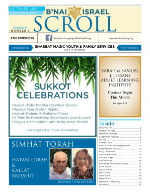Fillable Online Mini Minyan - Event - Congregation B'nai Israel Fax ...