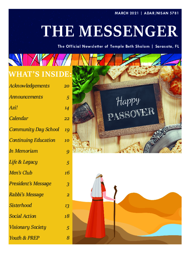 Fillable Online Read Our NewsletterThe Messenger Fax Email Print ...
