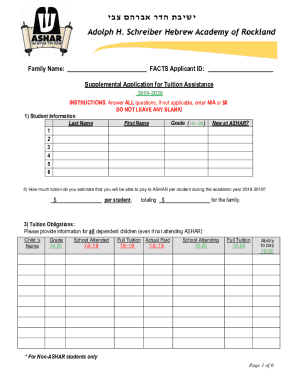Fillable Online CCDS Tuition FAQ Q. Should I fill out a FACTS ...