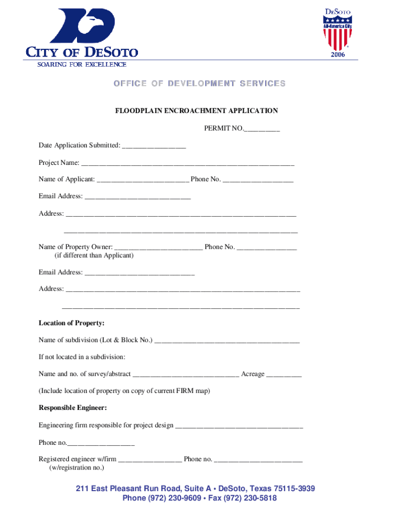 Fillable Online Engineering Application Form - Fremont.gov Fax Email ...