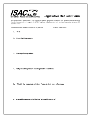 Fillable Online Legislative Proposal Request Form - Senator Dave ...