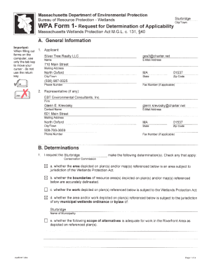 Fillable Online Request for Determination of Applicability - Filing ...