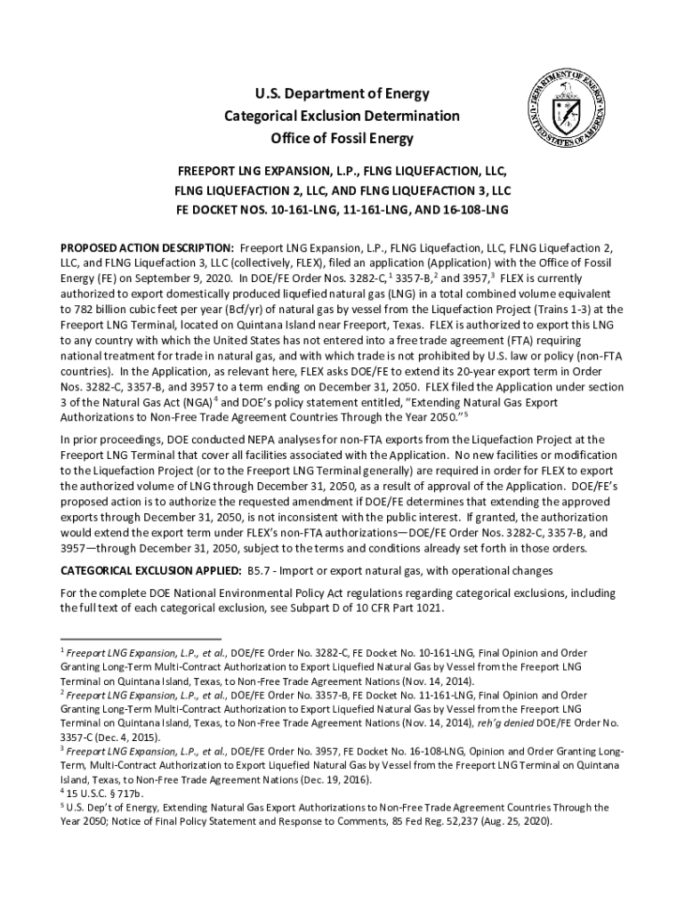 Fillable Online Freeport LNG Expansion, L.P., FLNG ... - Department of Energy Fax Email Print ...