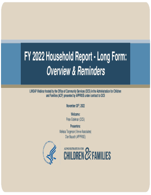 Fillable Online liheappm acf hhs FY 2022 Household Report Long Form ...