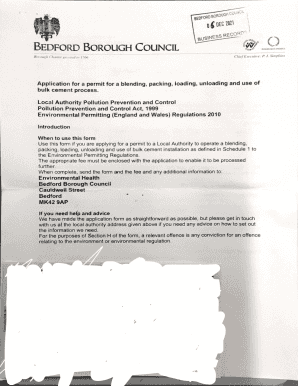 Fillable Online Environmental permit application forms Fax Email Print ...