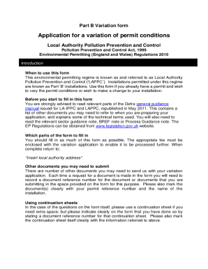 Fillable Online A2 Variation form Application for a variation of permit ...