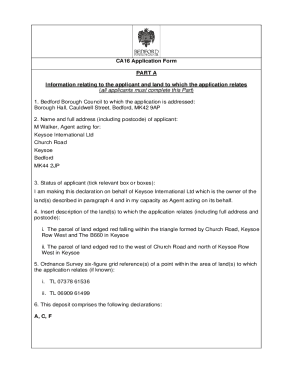 Fillable Online CA16 Application Form PART A - NET Fax Email Print ...