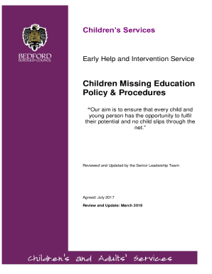 Fillable Online What is early help? Concepts, policy directions and ...