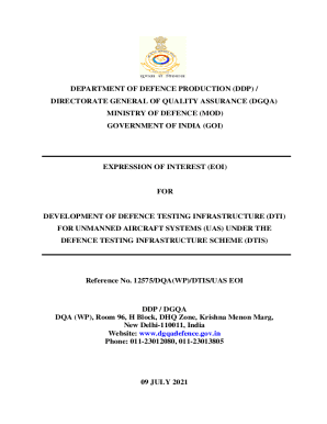 Fillable Online EOI UAS.pdf - Department of Defence Production Fax ...