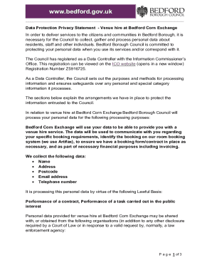 Fillable Online Care Standards Monitoring Service Data Protection ...