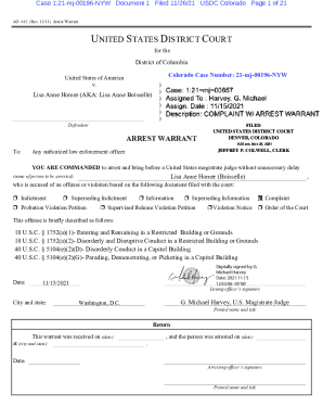 Fillable Online Warrant Template - Fill Online, Printable, Fillable ...