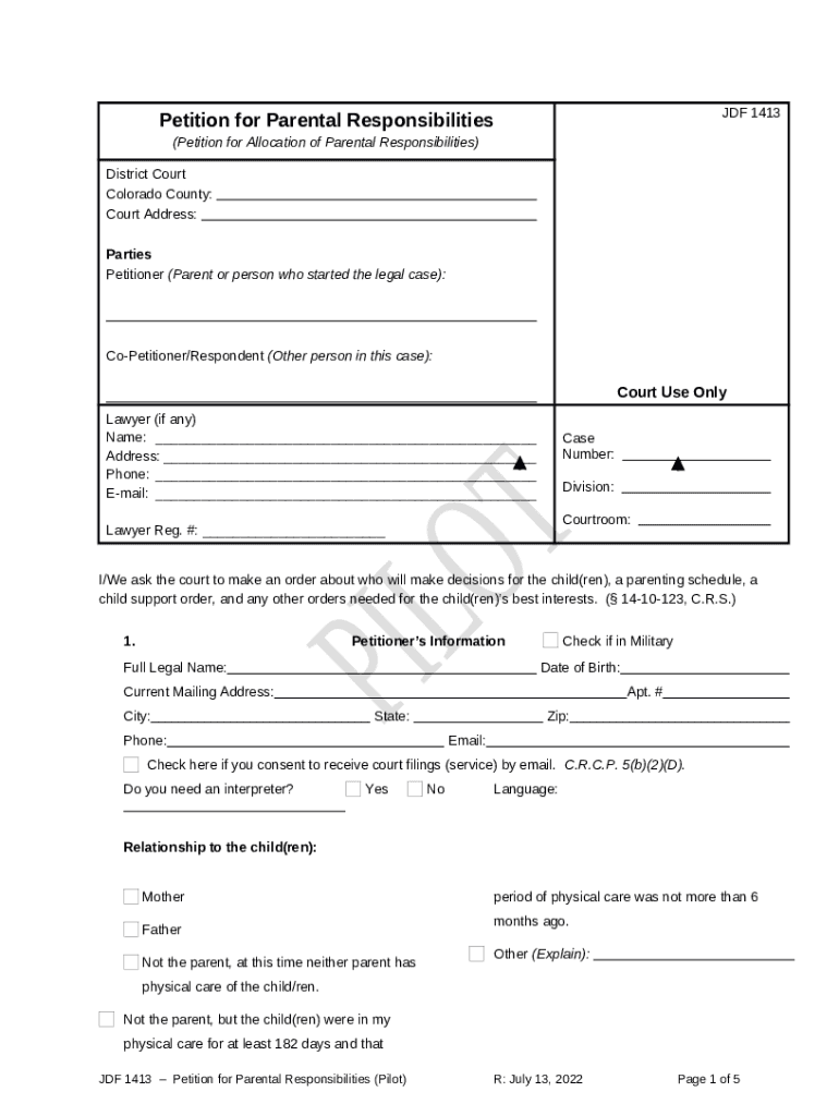 Summons to Respond to Petition for Allocation of Parental ... Doc ...