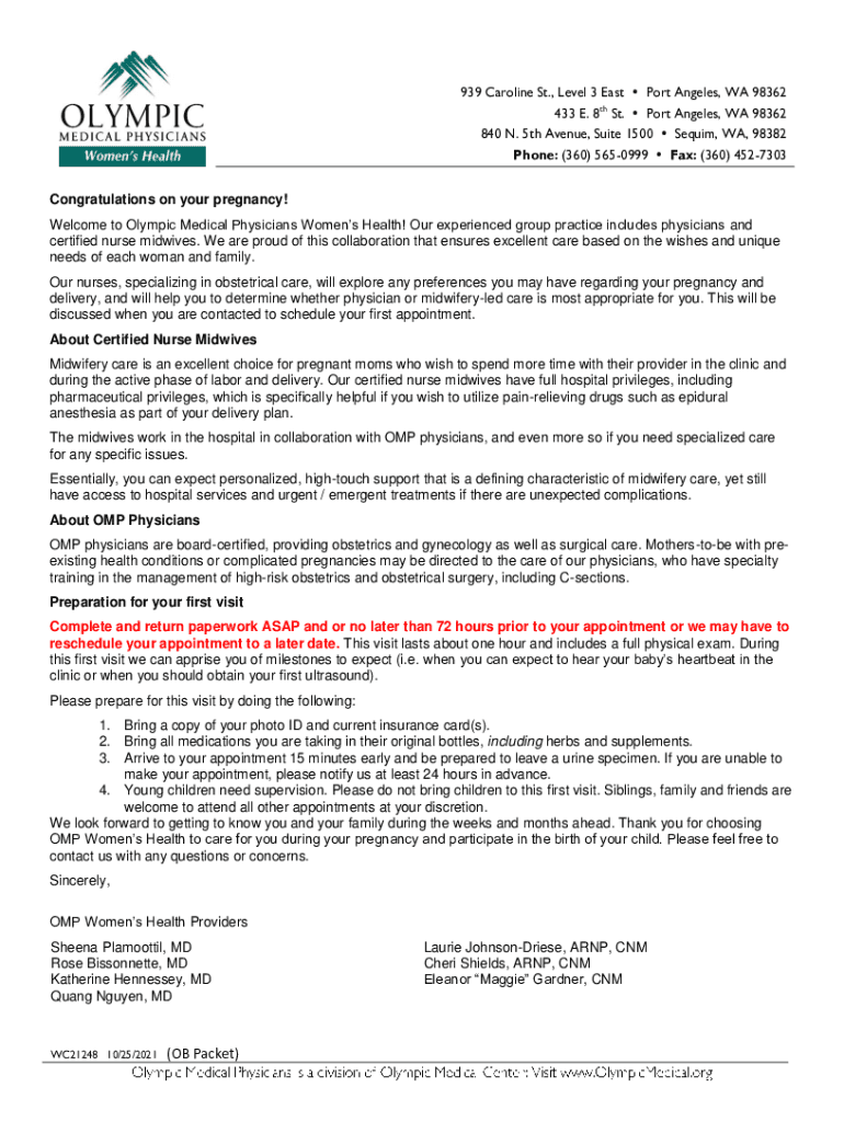 Fillable Online Olympic Medical Center - Washington State Hospital Association Fax Email Print ...