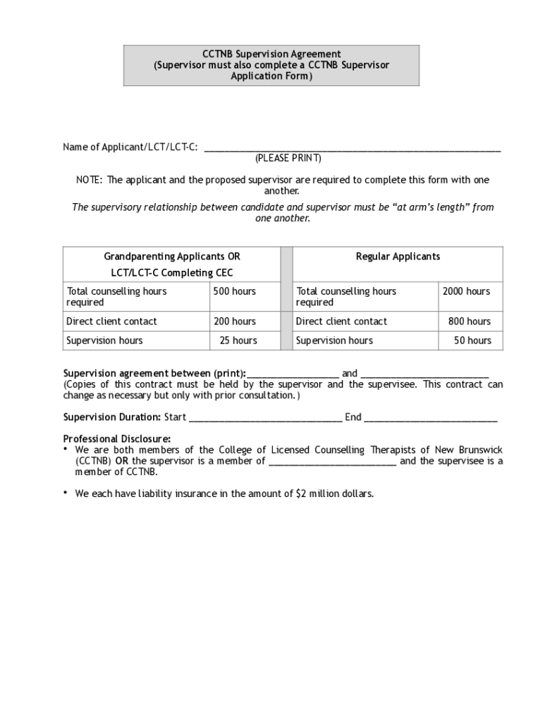 Fillable Online Form-6-Supervision-Agreement.pdf Fax Email Print ...