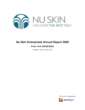 Fillable Online SEC Filings - Nu Skin Enterprises, Inc. Common Stock ...