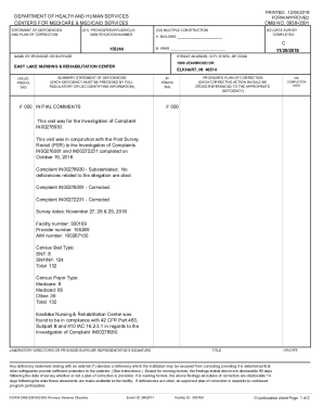 Fillable Online statement of deficiencies Fax Email Print - pdfFiller