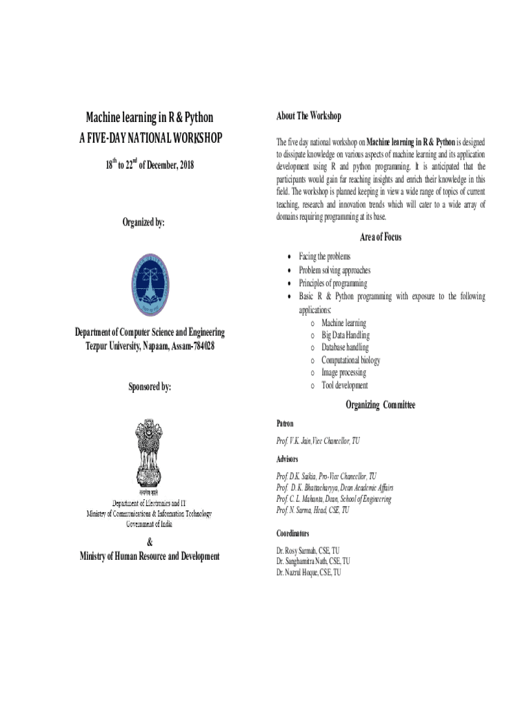 Fillable Online Beginner's guide to machine learning in R (with step-by ...