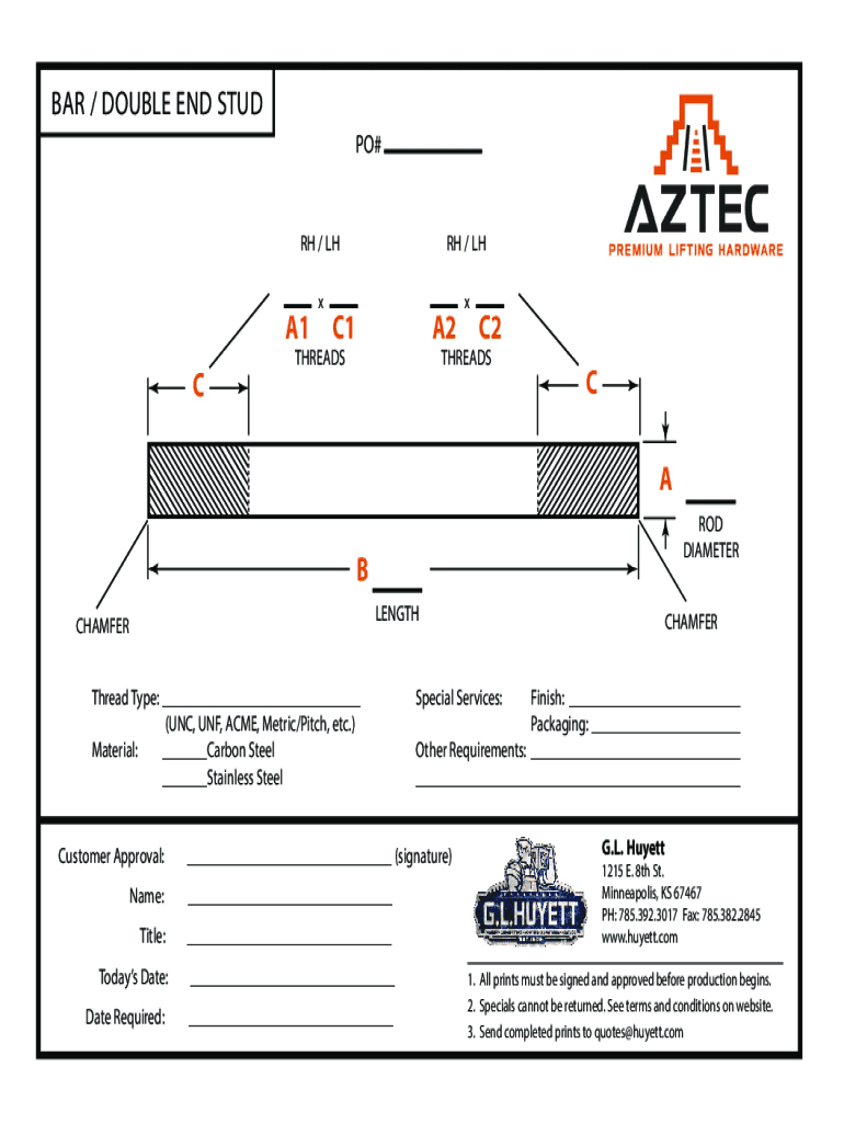 Fillable Online Double End Thread Rod 316 Stainless Steel Stud Bolts ...