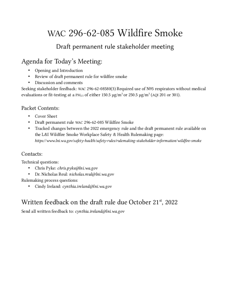 Fillable Online lni wa Emergency Rule Protects Outdoor Workers from ...