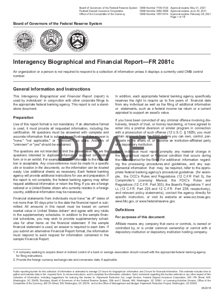 Fillable Online 2018-2023 Form FR 2081c Fill Online, Printable ... Fillable Online 2018-2023 Form FR 2081c Fill Online, Printable ...
