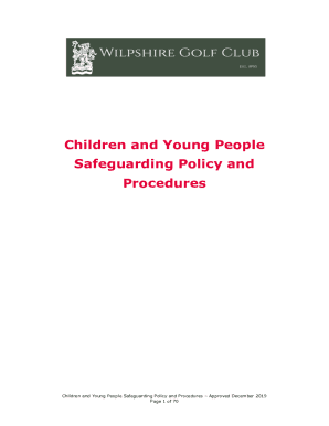 Fillable Online Safeguarding Policy and Fax Email Print - pdfFiller