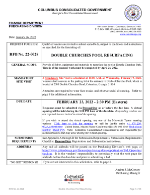 Fillable Online SUBMISSION OF PROPOSALS Fax Email Print - pdfFiller