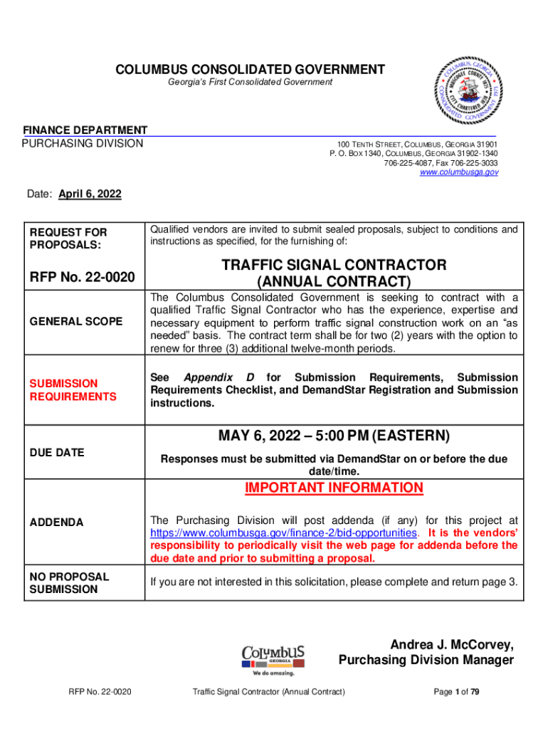 Fillable Online RFP22-0020.pdf - Columbus Consolidated Government Fax ...
