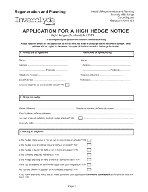 Fillable Online High Hedge Application Form.pmd Fax Email Print - pdfFiller