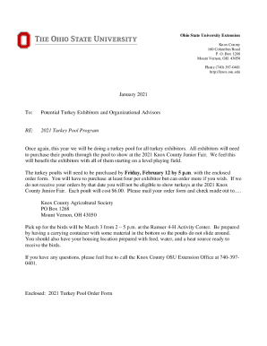 Fillable Online u osu Knox County Office - OSU Extension - The Ohio State University Fax Email ...