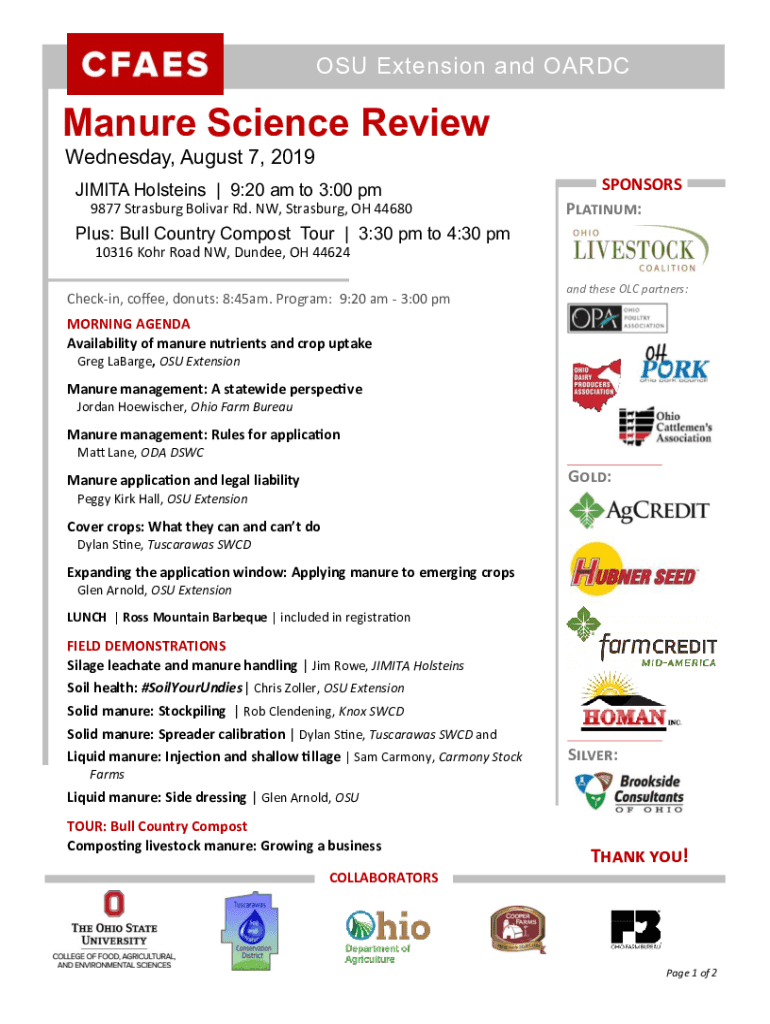 Fillable Online u osu OSU Extension and OARDC Fax Email Print - pdfFiller