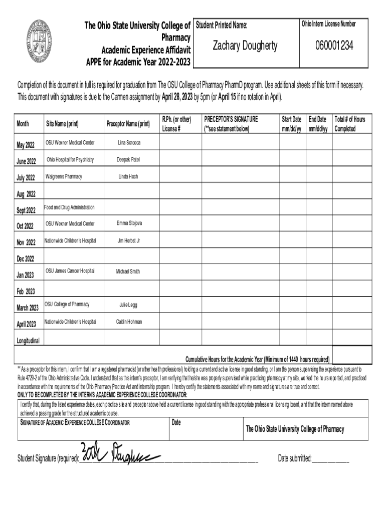 Fillable Online Professional Experience Programs Fax Email Print ...