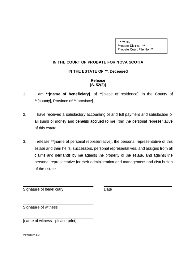 Probate Court Practice, Procedure and s Regulations Doc Template | pdfFiller