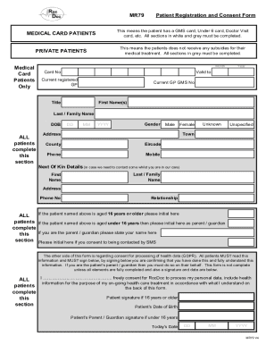 Fillable Online MR79 Patient Registration and Consent Form v4.xlsx Fax ...