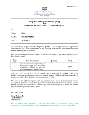 request for quotations (rfq) - Libyan Tenders Doc Template | pdfFiller