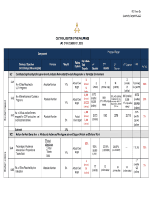 Fillable Online PES Form 4 1st Quarter 2020 Monitoring Report - Pag ...