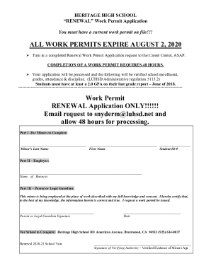 Fillable Online How long will it take to process my work permit ...