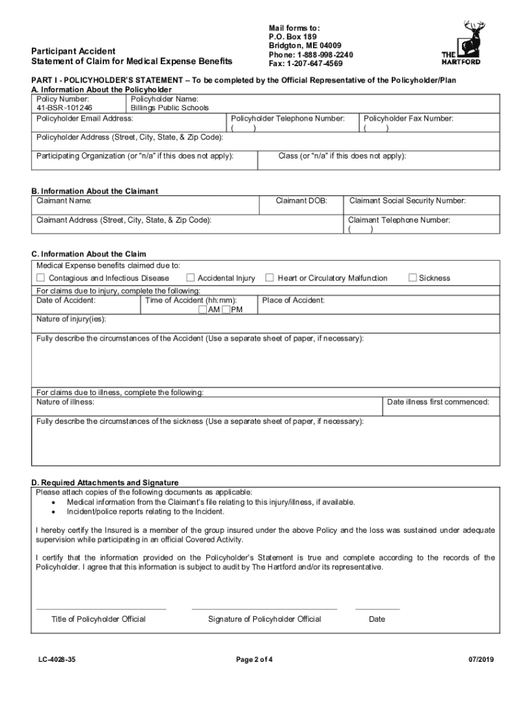 Fillable Online Life claim form with Safe Haven 6.12.pdf - CBIA Fax ...