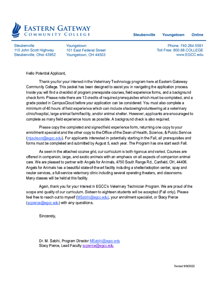 Fillable Online Vet-Tech-Application-Packet-REV.pdf Fax Email Print ...