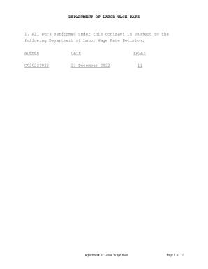Fillable Online Wage and Hour Division Davis-Bacon Wage Determination ...