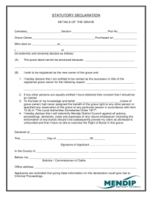 Fillable Online Statutory Declaration and Renunciation Forms Fax Email Print - pdfFiller