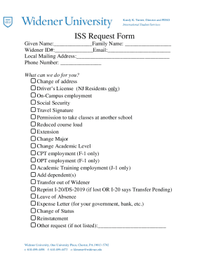 Fillable Online ISS Request Form Fax Email Print - pdfFiller