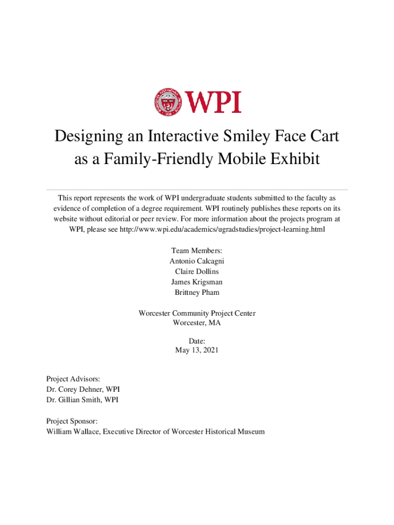 Fillable Online Designing an Interactive Smiley Face Cart as a Family ...