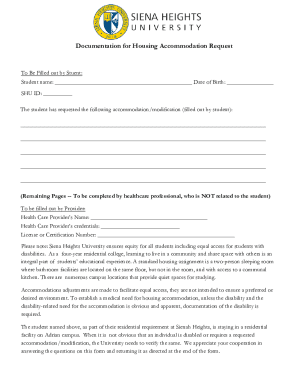 Fillable Online Sample of Letter to Request Reasonable Accommodation ...