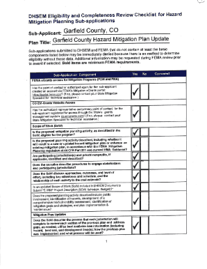 Fillable Online Eligibility and Completeness Review Checklist for ...