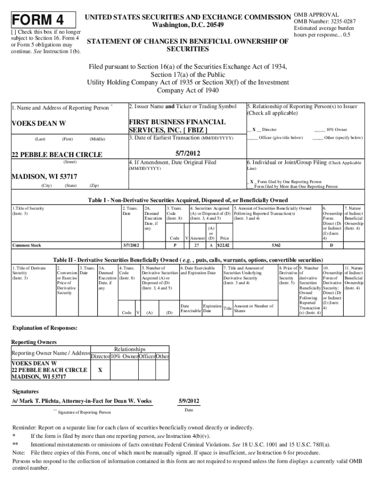 Fillable Online VOEKS DEAN W Fax Email Print - pdfFiller