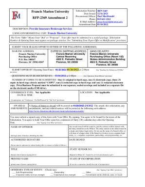 Fillable Online RFP-2369-Amendment-number-2. ... Fax Email Print ...