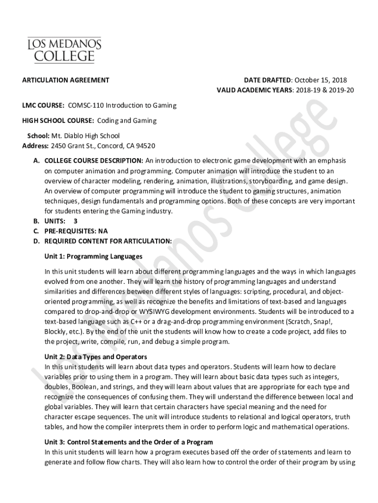 Fillable Online LMC COURSE: COMSC-110 Introduction to Gaming Fax Email ...