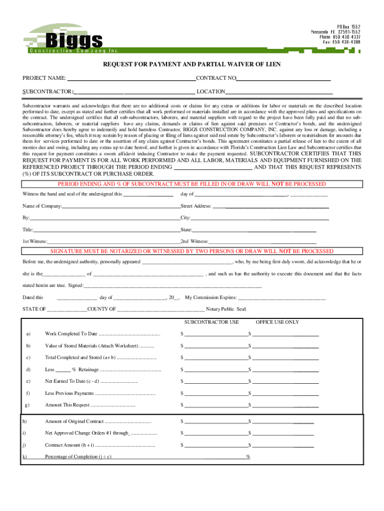 Fillable Online Lien Waiver Definition, Four Types, and Uses in ... Fillable Online Lien Waiver Definition, Four Types, and Uses in ...